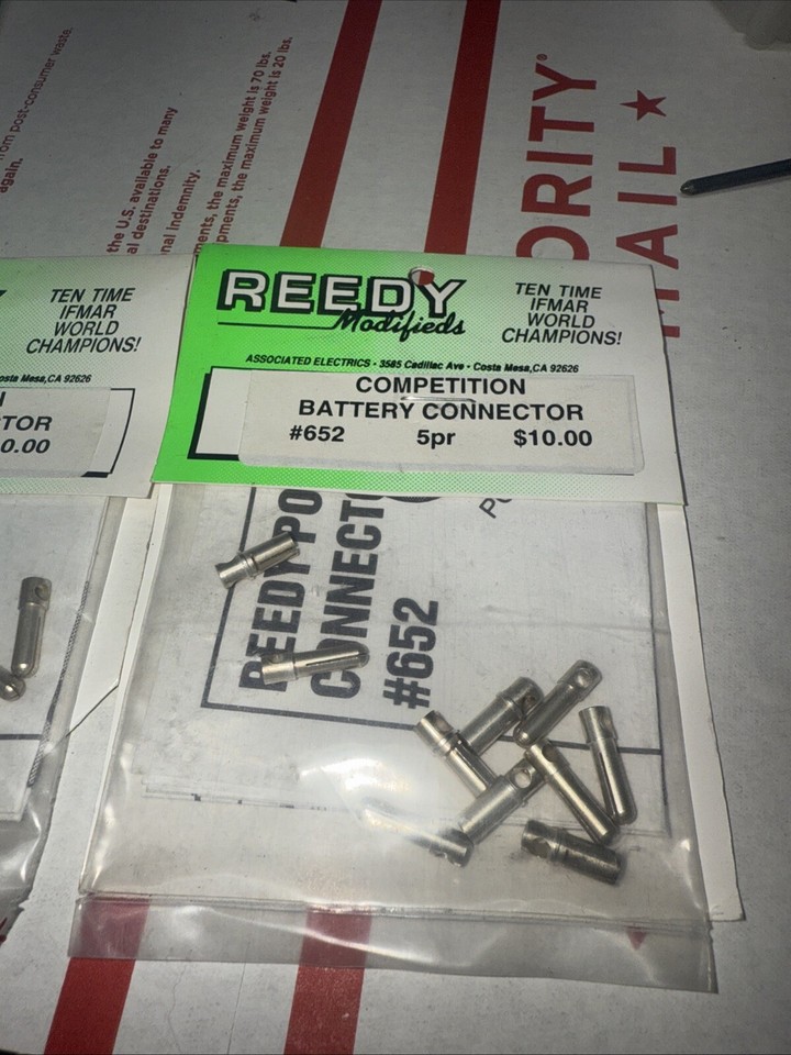 Team Associated Reedy Modifieds Competition Battery Connector # 652 ...