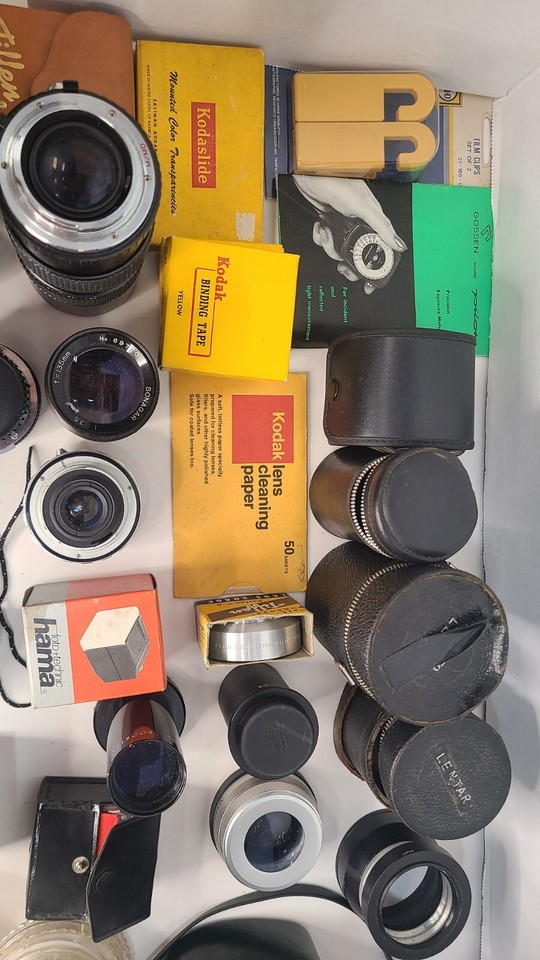 Lot Of 39 Vintage Camera Accessories Olympus Vivitar Tiffen Kodak Ge | eBay