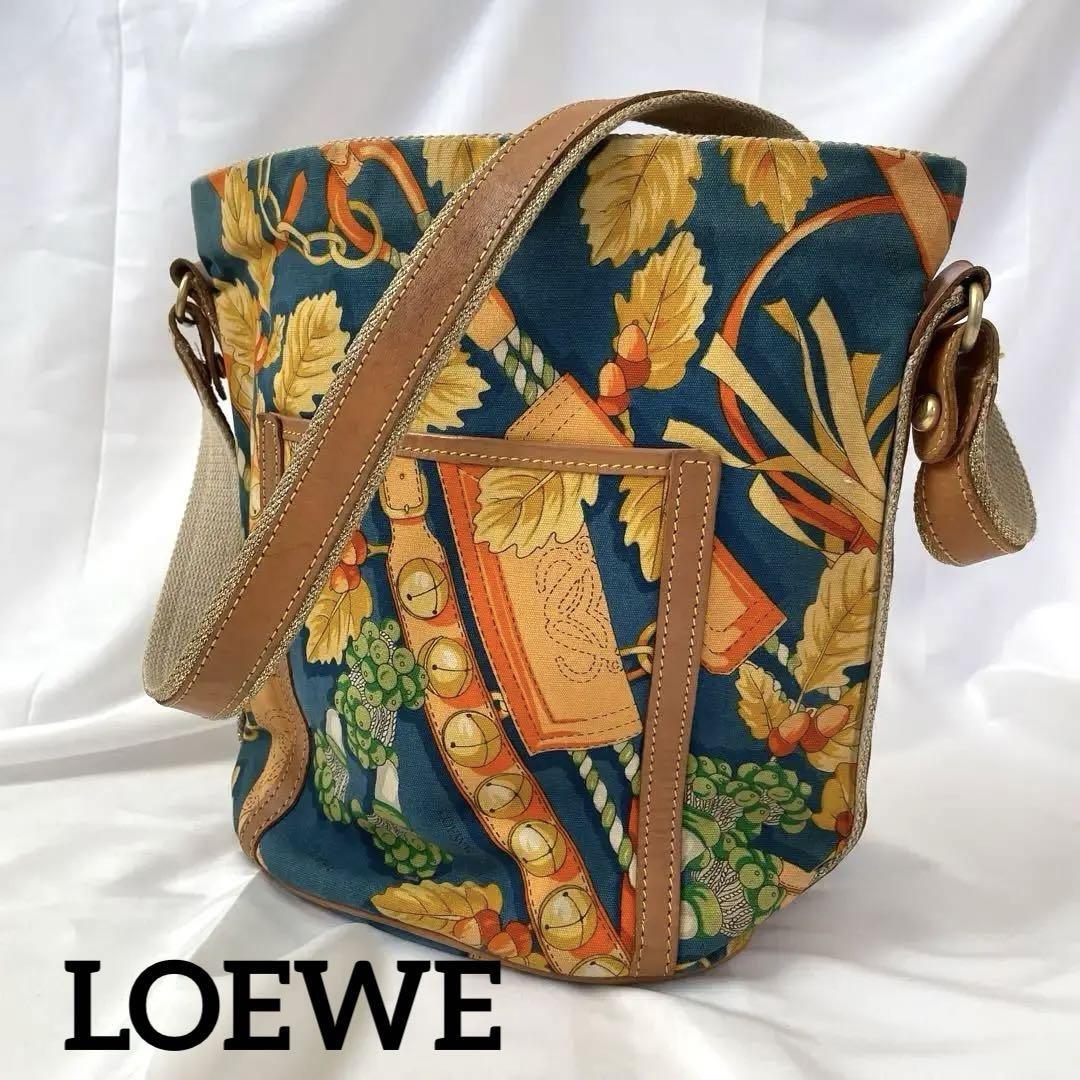Loewe Vintage Allover Pattern Vintage Shoulder Bag Ca… - Gem