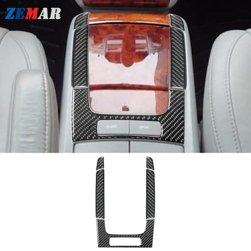 5x Carbon Fiber Cup Holder Panel Frame Trim Cover For LEXUS RX330 RX350 ...