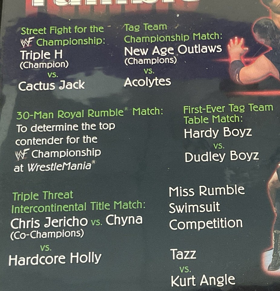 WWF: Royal Rumble (DVD) 2000 651191100521| eBay