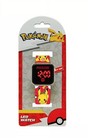 Pokémon Unisex Childrens LED Watch Metallic Silver Bezel Silicone Strap ...