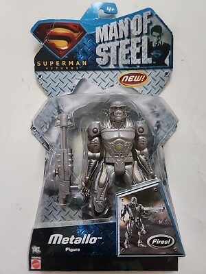 Superman Returns Man Of Steel Metallo Action Figure Mattel 2007 NEW ...
