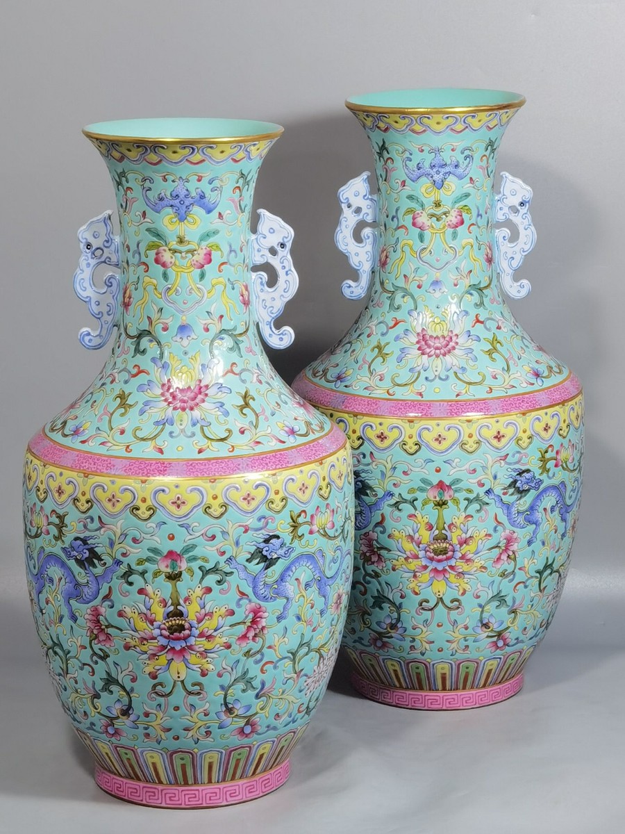 Hand Painted Chinese Vases Chinese Hand Painted Tall Vase Vases