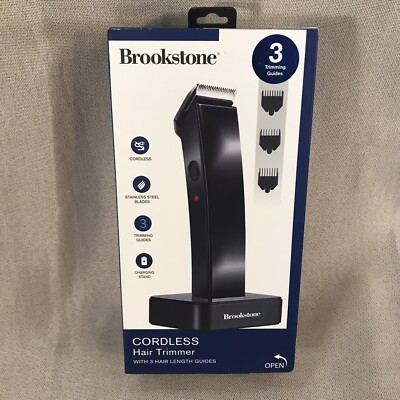 Brookstone Rechargeable Cordless Hair Trimmer High Performance New ...