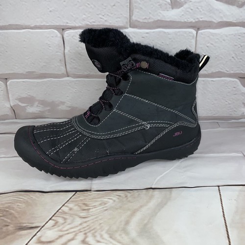 JBU by Jambu Pullman Women's Black Faux Fur Cold Weather Duck Boots 10M ...
