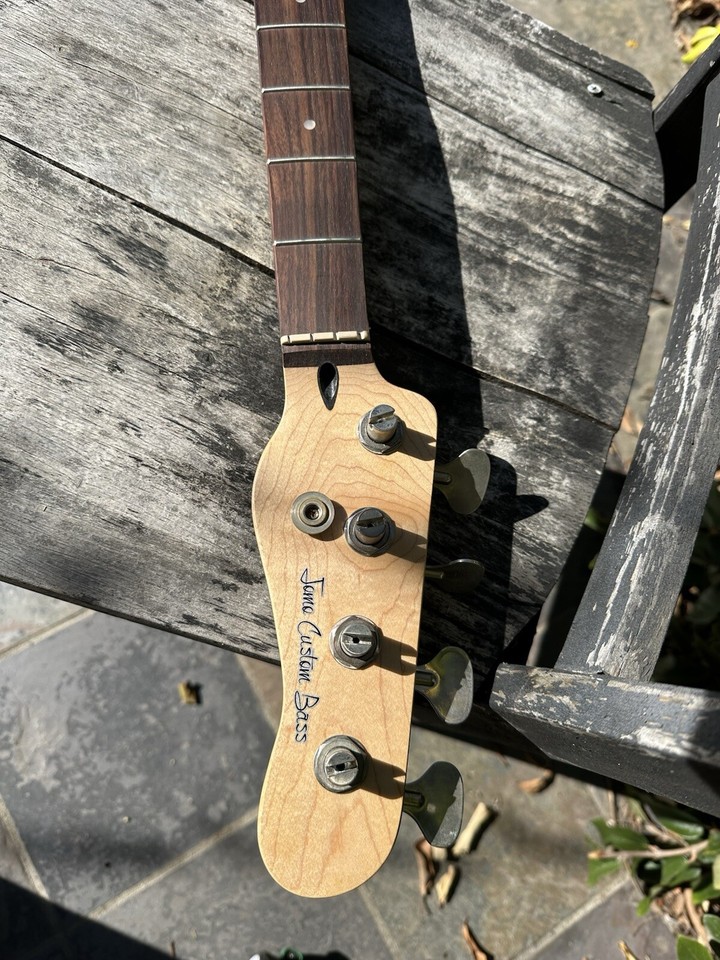 custom PBass style bass neck with age with tuners by jomo ...
