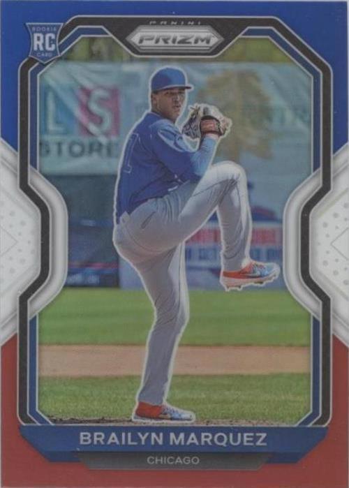 2021 Panini Prizm - Brailyn Marquez #12 Red White & Blue Prizm (RC) for ...