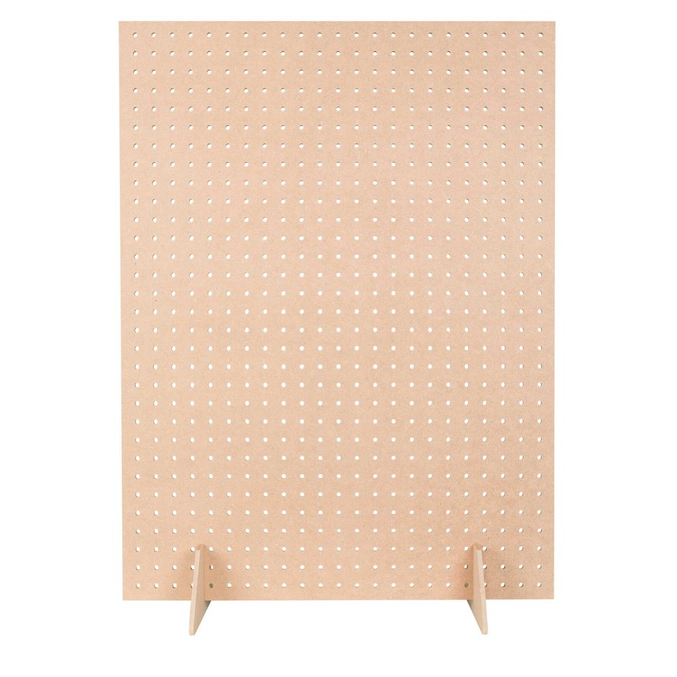 Freestanding Table Top Pegboard 800 x 600 mm with 25 mm Centres for ...