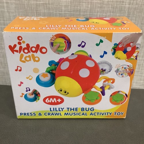 KiddoLab Lilly The Bug, Press & Crawl Musical Activity Toy, Ladybug ...