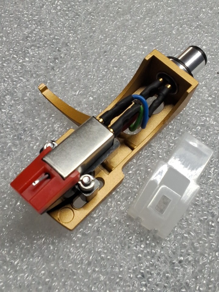 TECHNICS STYLE GOLD Headshell JAPAN Cartridge COMBO with new Diamond ...