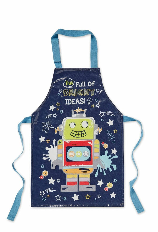 Kids Apron Childrens Cooking Baking Painting Messy Play Aprons For Boys ...