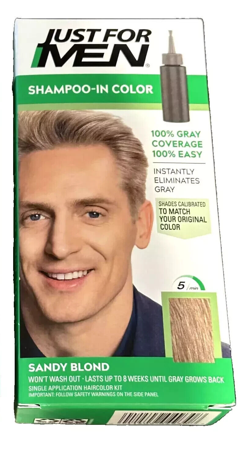 Just for Men H-10 Shampoo-in Hair Color - Sandy Blond for sale online ...