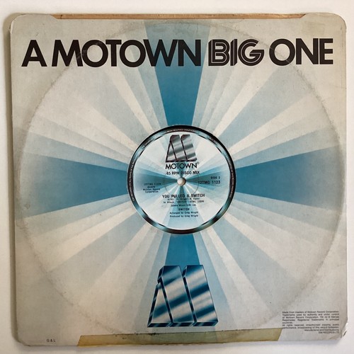 Switch you pulled a switch, 12” 45 VINYL SINGLE 1978 MOTOWN SOUL FUNK ...
