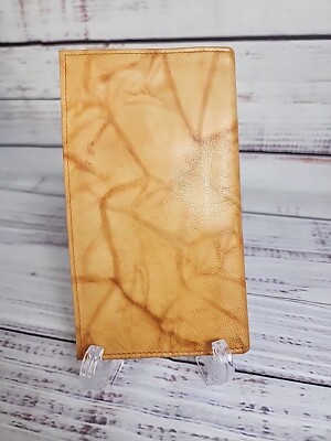 Genuine Leather Men Long Wallet Pockets ID Card Clutch Bifold Buff | eBay