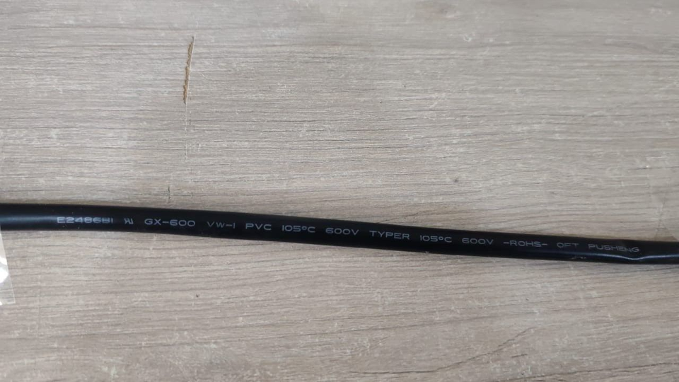 LOT 6 PCS. Pusheng OFT E248681 GX-600 VW-1 PVC 105°C 600V (45 cm) -No ...