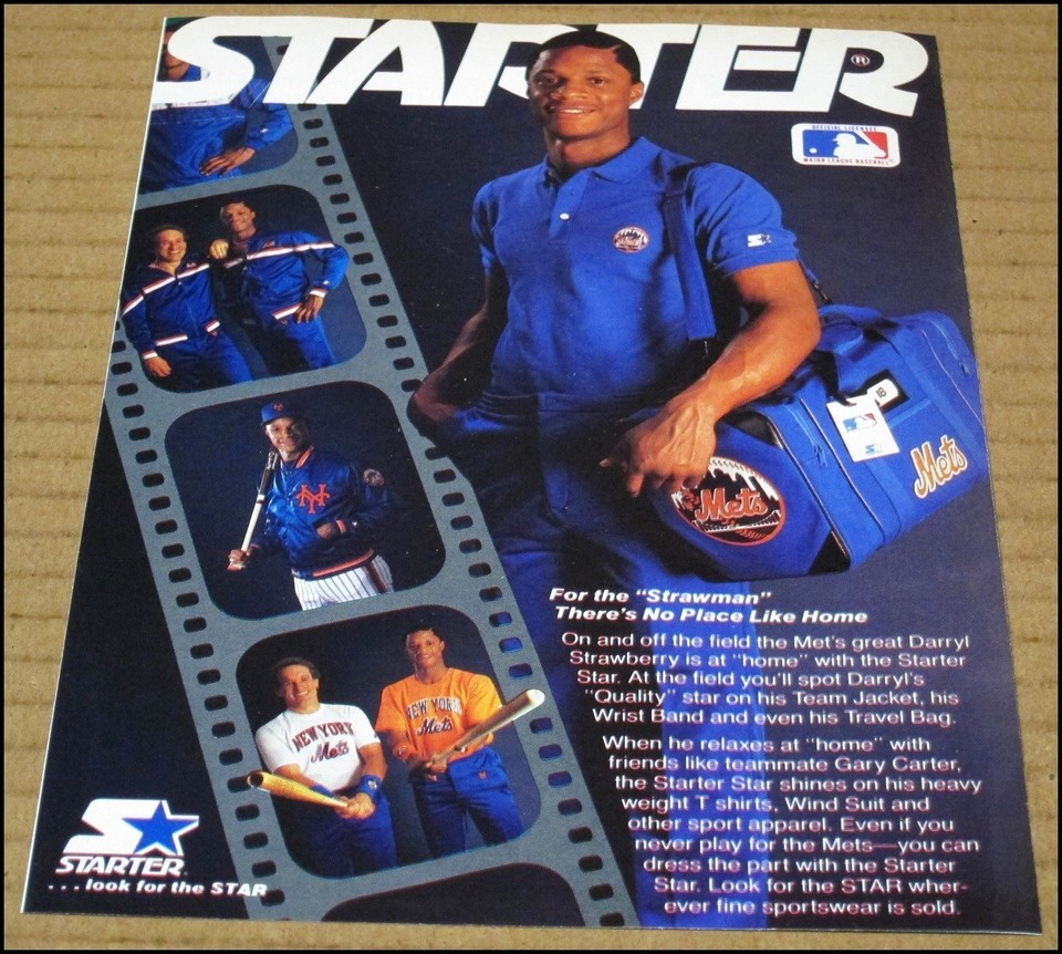 1986 Darryl Strawberry Starter Print Ad Clipping Advertisement New York ...