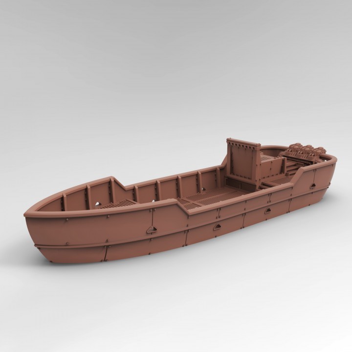 Cargo Ship Terrain 28mm 32mm Wargames Scenery Docks Container Boat ...