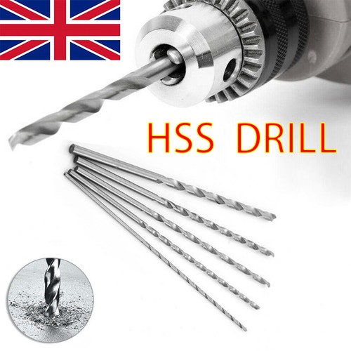 5X 150mm Extra Long High Speed Steel HSS Twist Drill Bit For Metal Wood ...