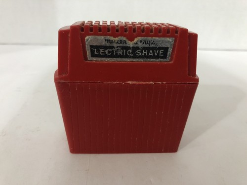 VINTAGE 1971 MERRY MFG LECTRIC SHAVE RED PLASTIC TOY RAZOR CINCINNATI ...