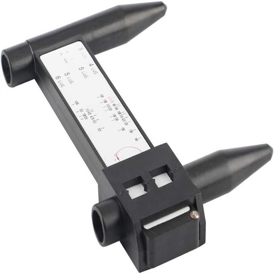 PCD Gauge Ruler Rim Car Wheel Bolt Measuring Gauge Tool Pattern Hole 4 ...
