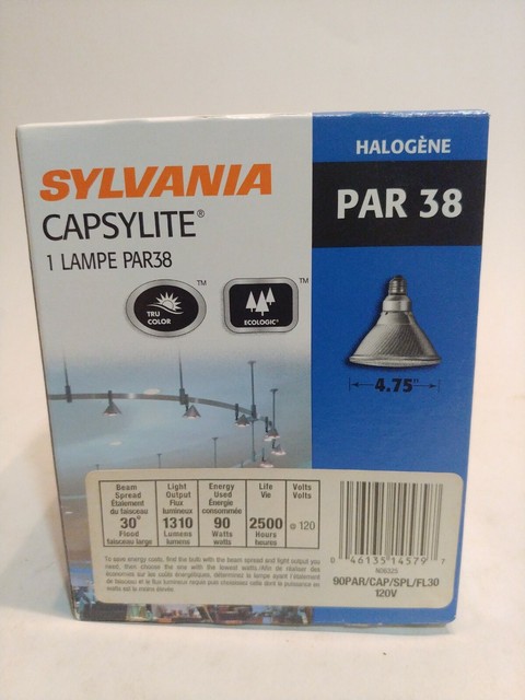 SYLVANIA #14579 90 Watt Par38 Halogen Capsylite Bulb for sale online | eBay