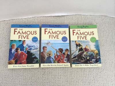 Set of 3 Famous Five Collection Paperback Books By Enid Blyton ...