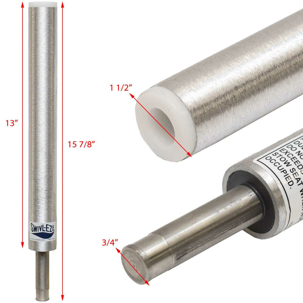 Attwood Boat Seat Post 2134-SS | Swivel-Eze 3/4 Inch Pin Non Threaded ...