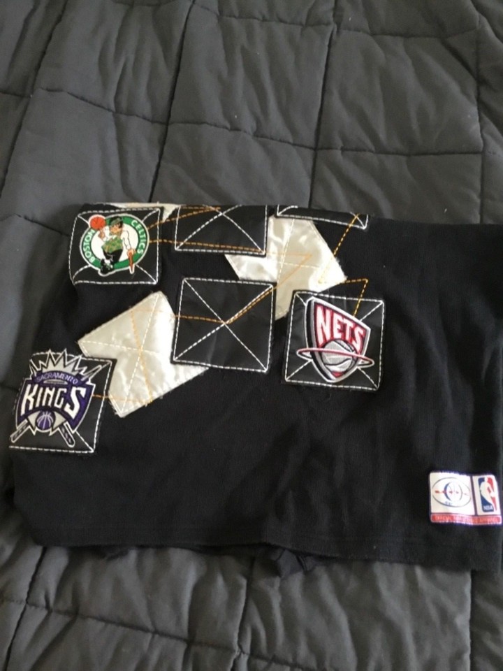 RARE UNK NBA Embroidered Team Logos Short Sleeve Sweater Shirt Men’s ...