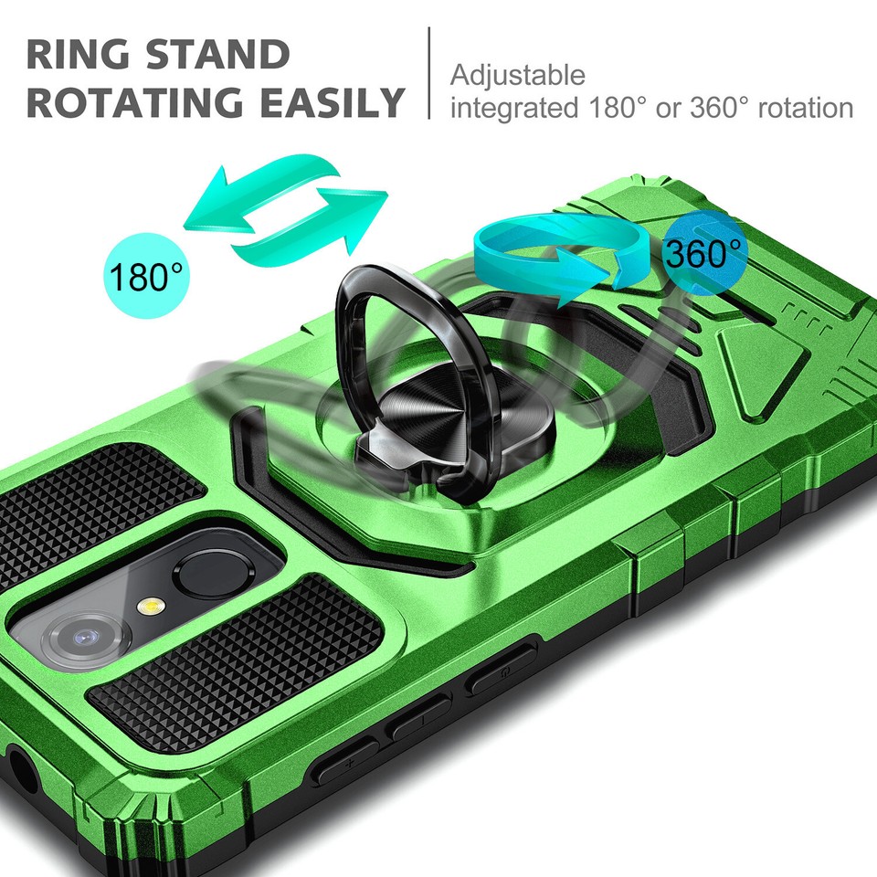 For Iris Connect (SH4650) Case Ring Stand Phone Cover + Tempered Glass ...