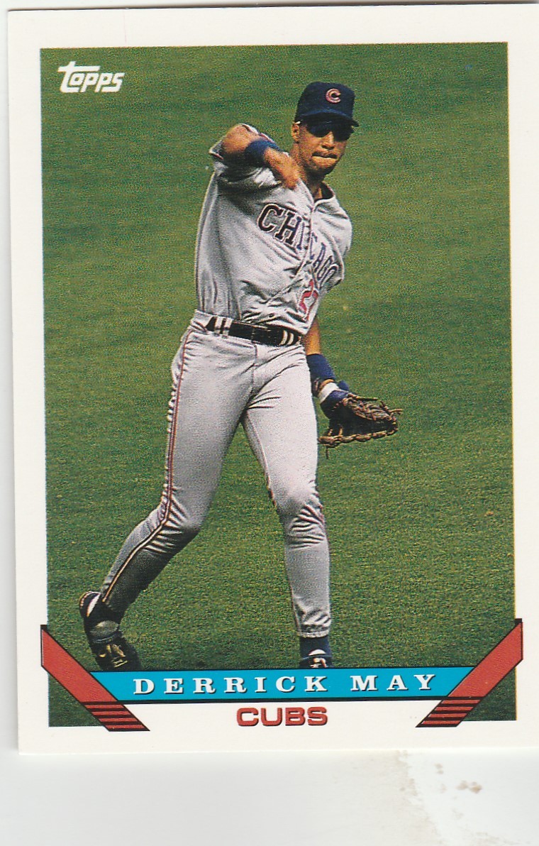 FREE SHIPPING-MINT-1993 Topps Chicago Cubs Baseball Card #391 Derrick ...