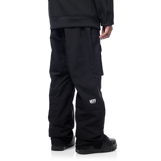 Neff Gnargo Cargo Snowboard Ski Pants Black L 10 K Waterproof ...
