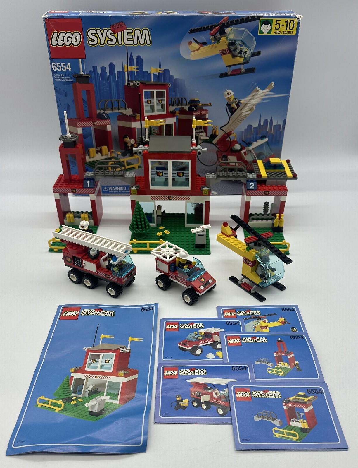 LEGO System Town: BLAZE BRIGADE 6554, 100% Set-Minifig-Instruc.-BOX ...