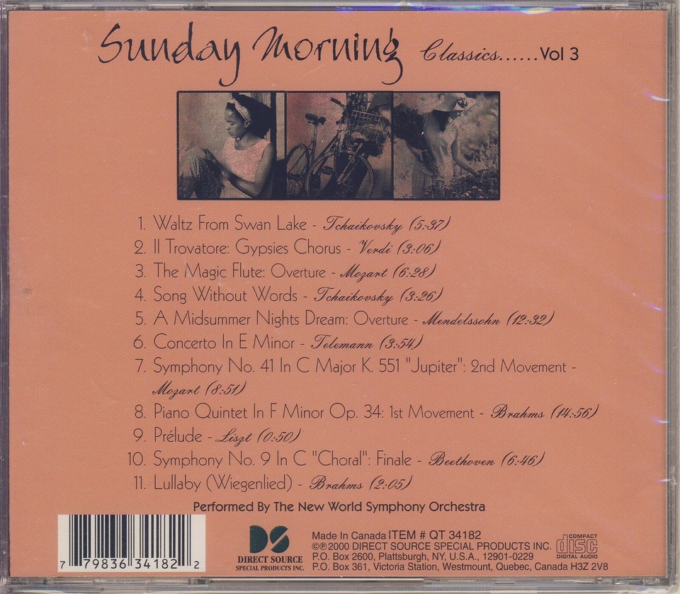 Tchaikovsky, Verdi, Mendelsohn, Brahms: Sunday Morning Classics Vol. 3 ...
