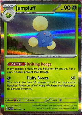 Jumpluff Holo Rare - 003/193 - Paldea Evolved Pokemon 2023 | eBay