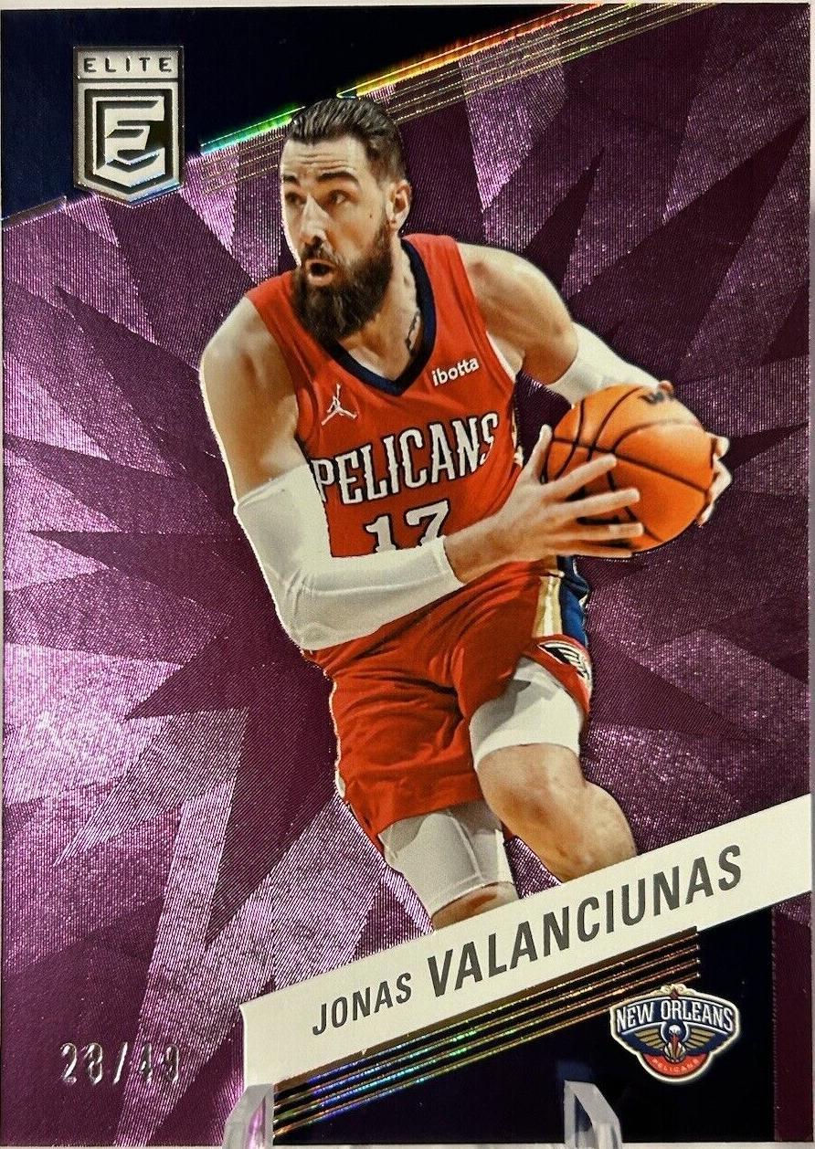 2022-23 Donruss Elite - Jonas Valanciunas #193 Purple /49 for sale ...
