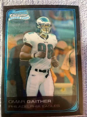 Omar Gaither Eagles Vols Rookie 2006 Bowman Chrome #39 free ship | eBay