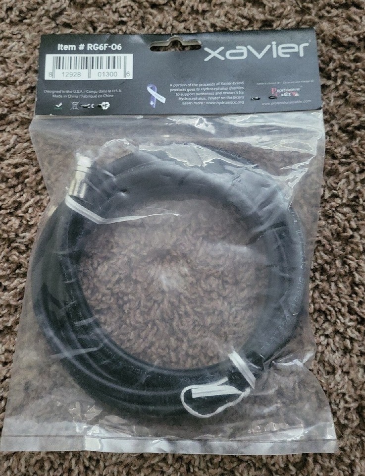 Xavier Coax RG6 F-PIN Digital Cable 6ft | eBay