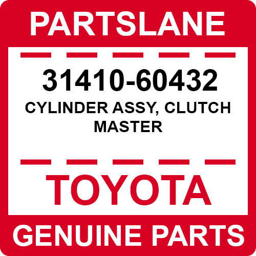 31410-60432 Toyota OEM Genuine CYLINDER ASSY, CLUTCH MASTER | eBay