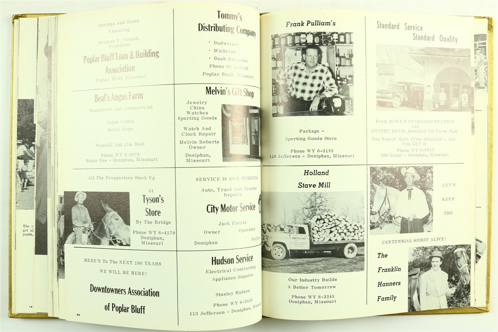 Ripley County, Missouri Doniphan Naylor Oxly MO 1959 Centennial History ...