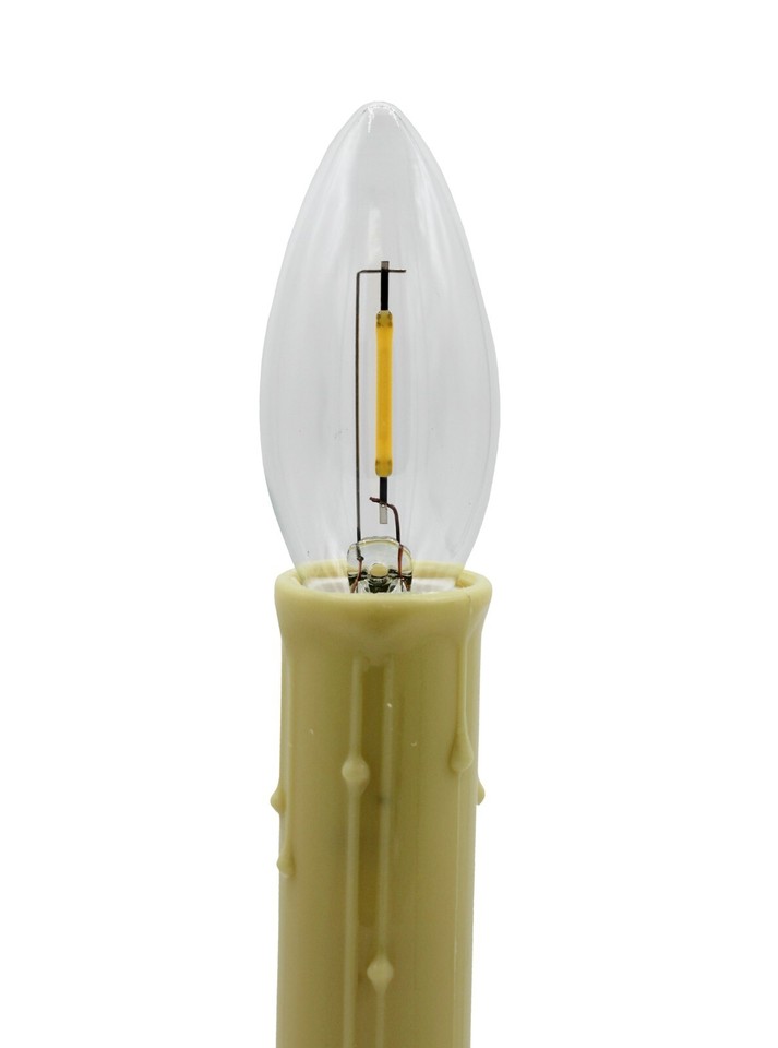 6- C26 LED Replacement Light Bulbs for Electric Candle Lamps, E12 Base ...