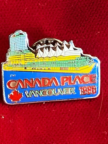 1986 Vtg Canada Place Vancouver BC Event Center Epoxy Tie Lapel Pin | eBay