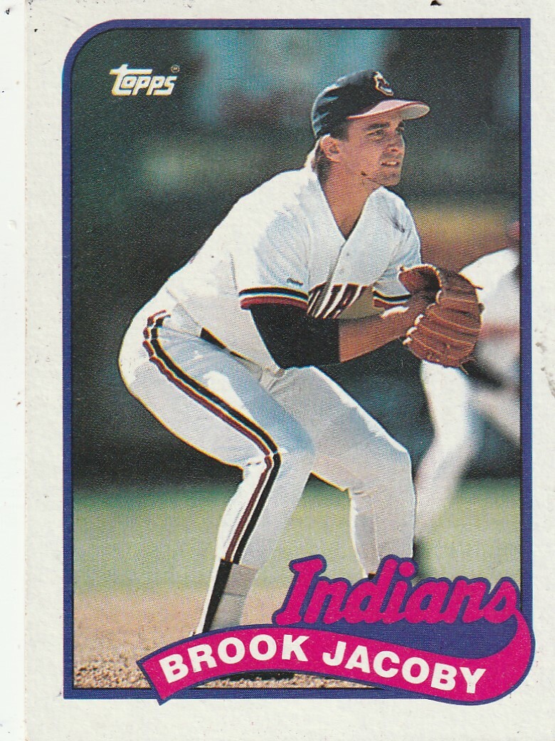 FREE SHIPPING-MINT-1989 TOPPS #739 BROOK JACOBY INDIANS PLUS BONUS ...