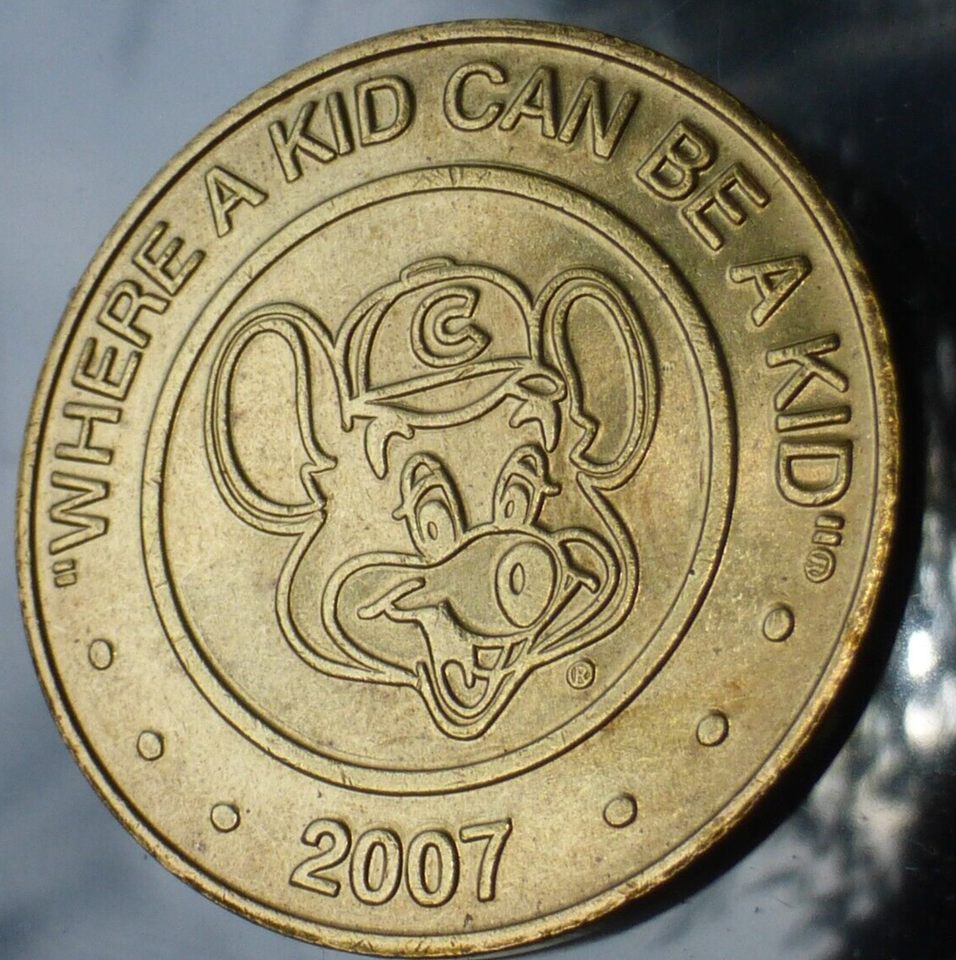 Chuck E. Cheese Token, Type 4 (1995-2012) Chucky Cheese's Great Gift ...