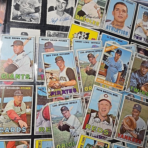 1967 Topps Baseball LOT of 35 cards Carew Cepeda Colavito + 1969 Deckle ...