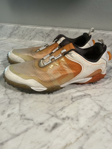 Footjoy FreeStyle BOA Mens Size 12, White Orange 57344 Golf Shoes, EUC ...