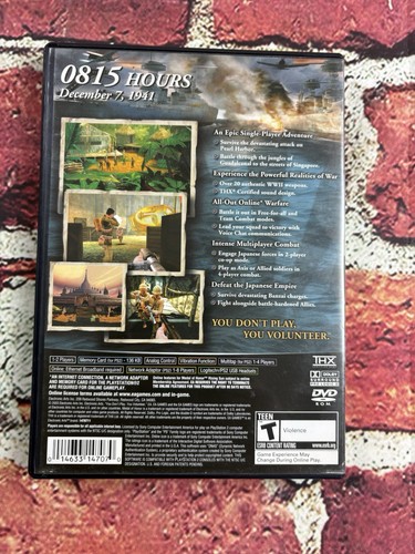 Medal of Honor: Rising Sun (Sony PlayStation 2 PS2) Complete CIB Tested ...