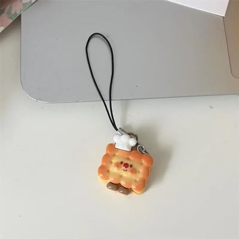 Bread Keychain, Bag Charm, Purse Charm, Bag Clip - Phone strap keychain ...