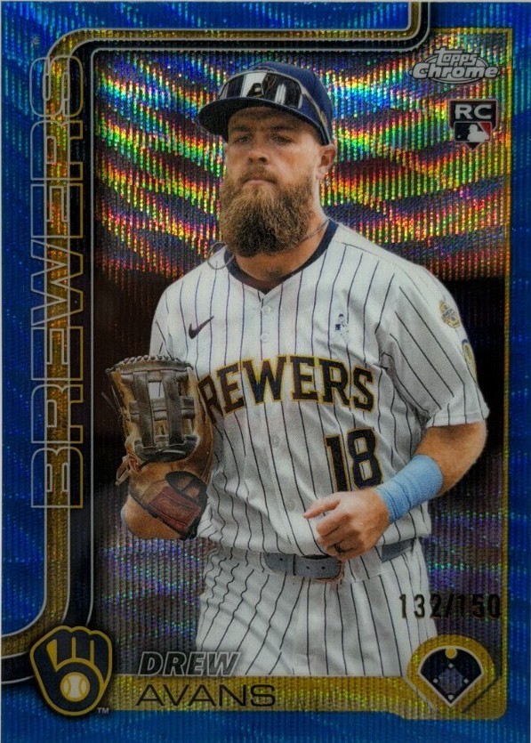 2025 Topps Chrome Update Series - Drew Avans #USC47 Blue Wave Refractor ...