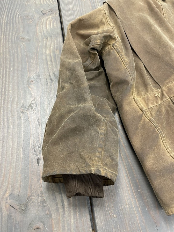 Vintage Filson Style 435 Waxed Shelter Cloth Jacket XXL Green Wool ...